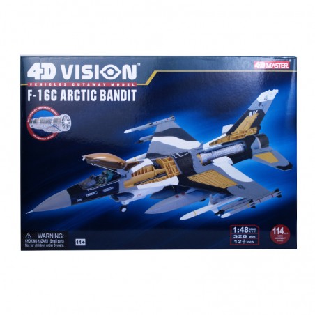 26124 4D Vision F-16C Arctic Bandit Cutaway Model